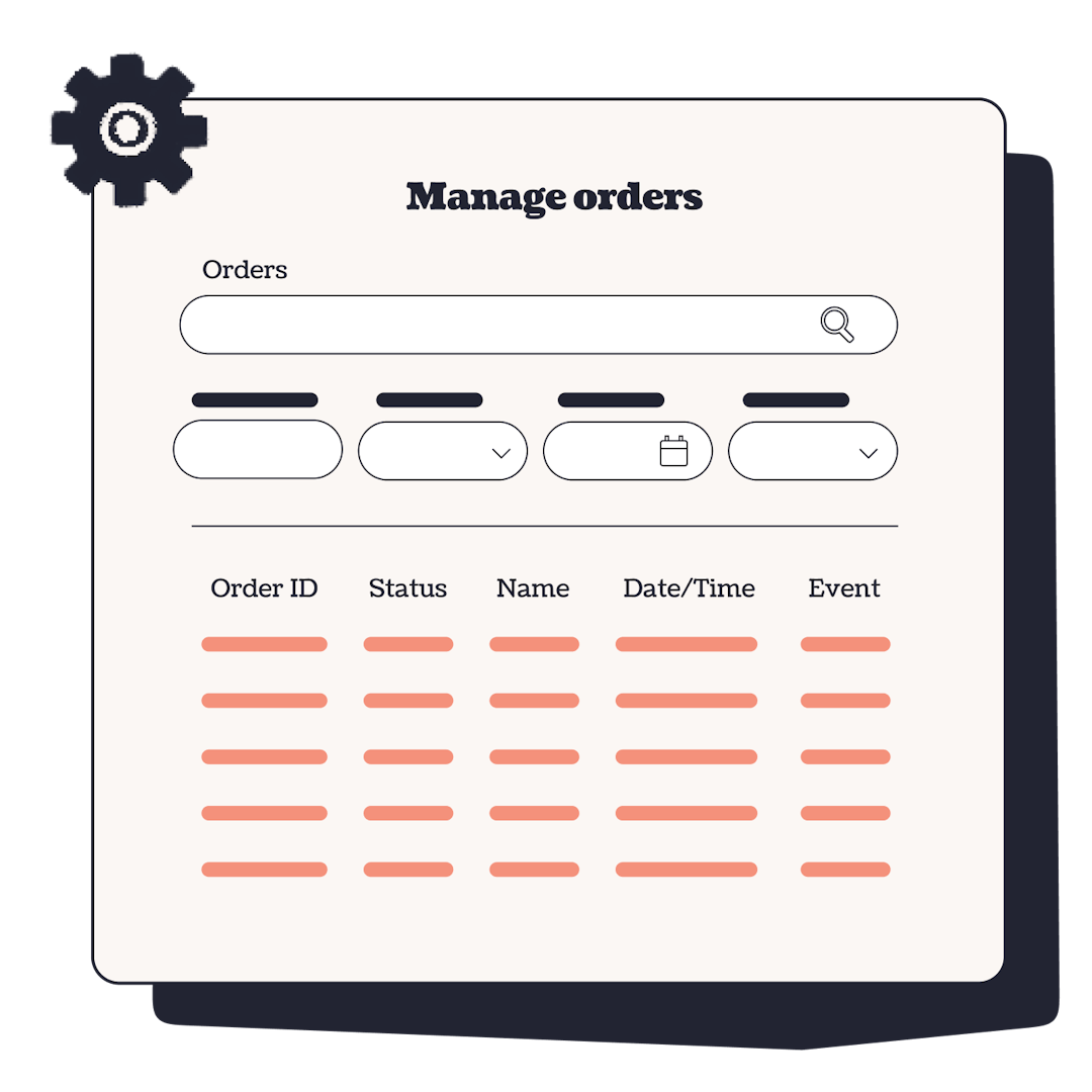 Manage your orders | Ticket Tailor